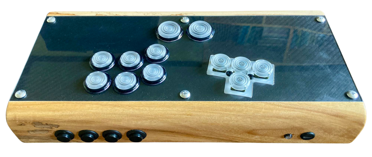 JUANminiDIY One-Piece Solid Block Narra Hardwood Mixbox Controller