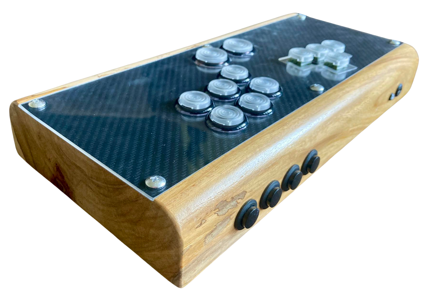 JUANminiDIY One-Piece Solid Block Narra Hardwood Mixbox Controller