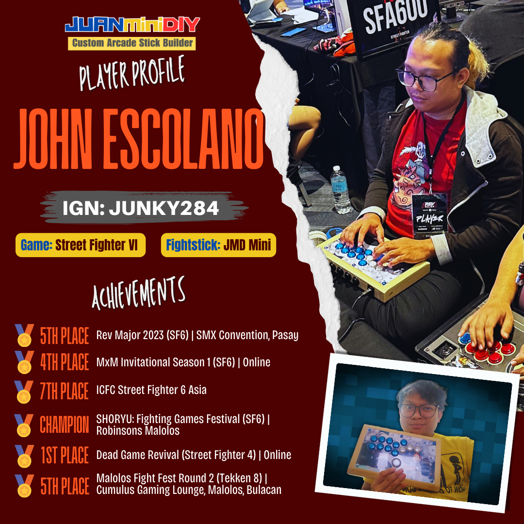 JMD Featured Gamer: John Escolano and His JUANminiDIY Custom Fightstick
